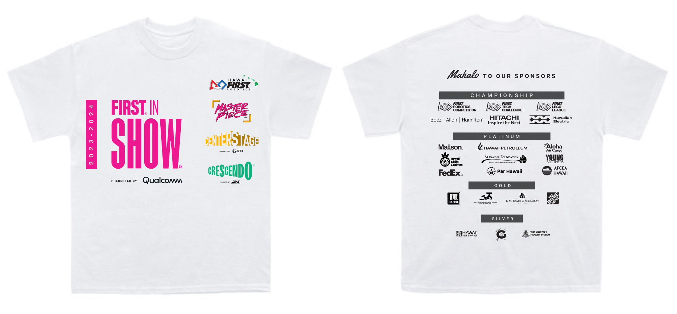 2023 Tee Shirt Order Form - Hawai‘i FIRST Robotics